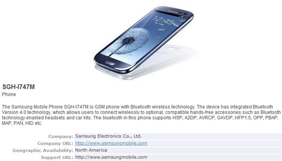 Samsung Galaxy S III for T-Mobile (SGH-T999) and AT&T (SGH-I747) get ...