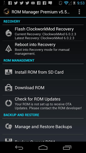 ROM Manager Gets Updated To Include Ability To Download Zip Backups To ...