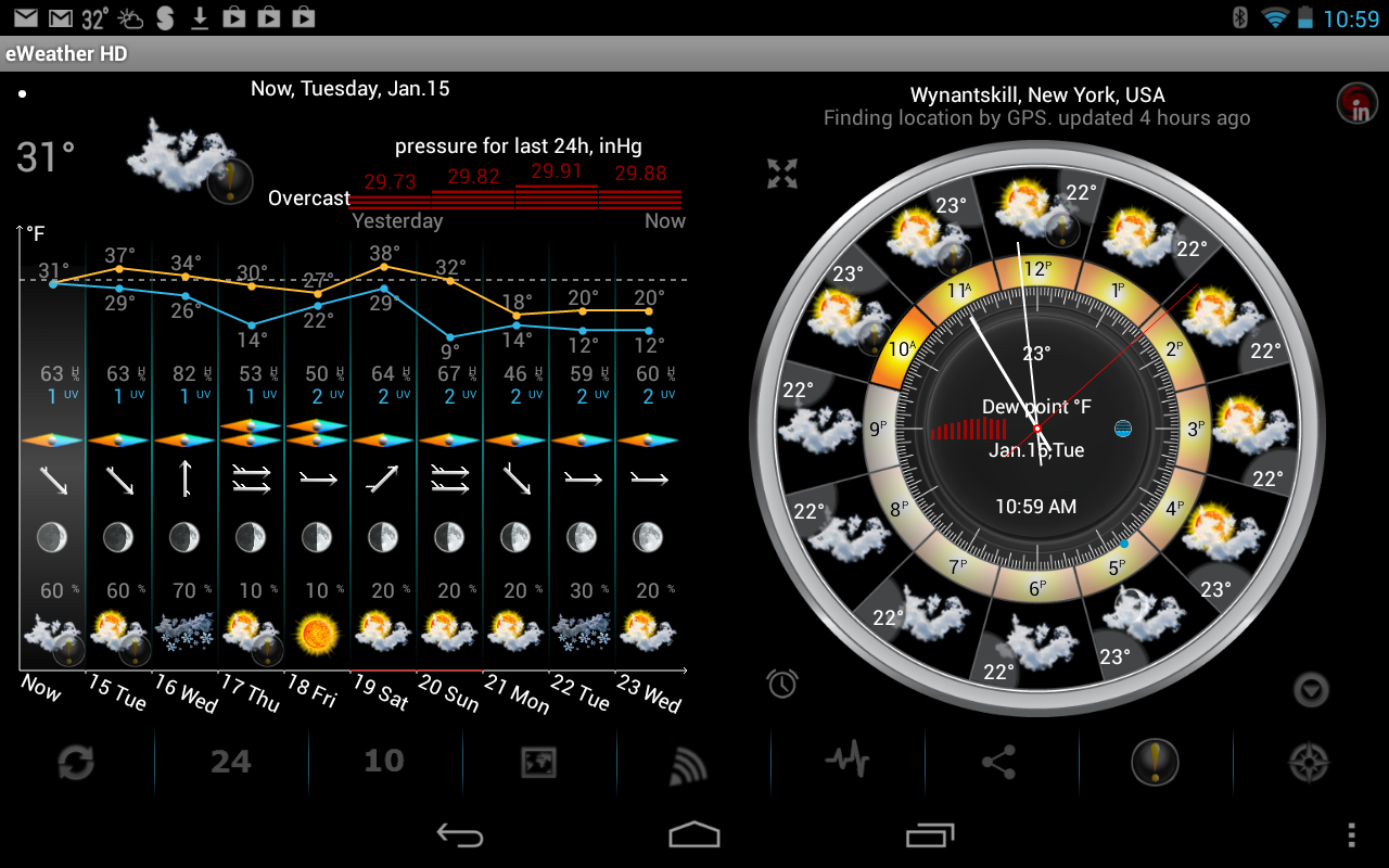 Featured Android App Review: eWeather HD, Radar HD, Alerts [Weather ...