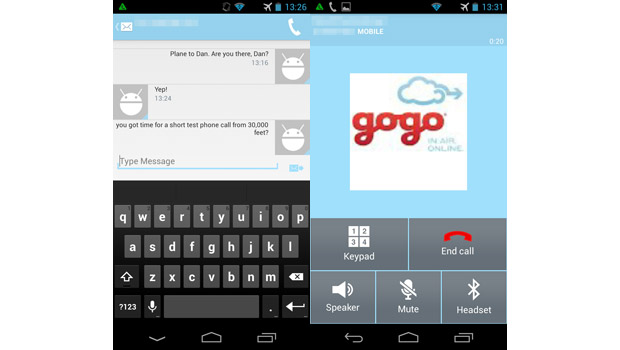 Gogo Text and Talk Enables In-Flight Phone Service - Talk Android