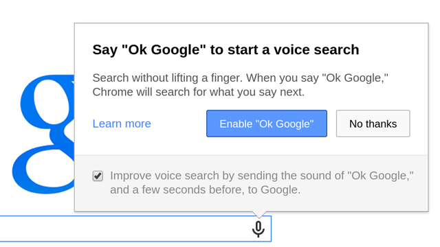 "OK Google" comes to latest stable build of Chrome - Talk Android