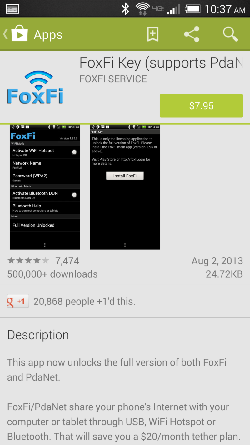 How to set up a wireless hotspot on Android w/ PdaNet+