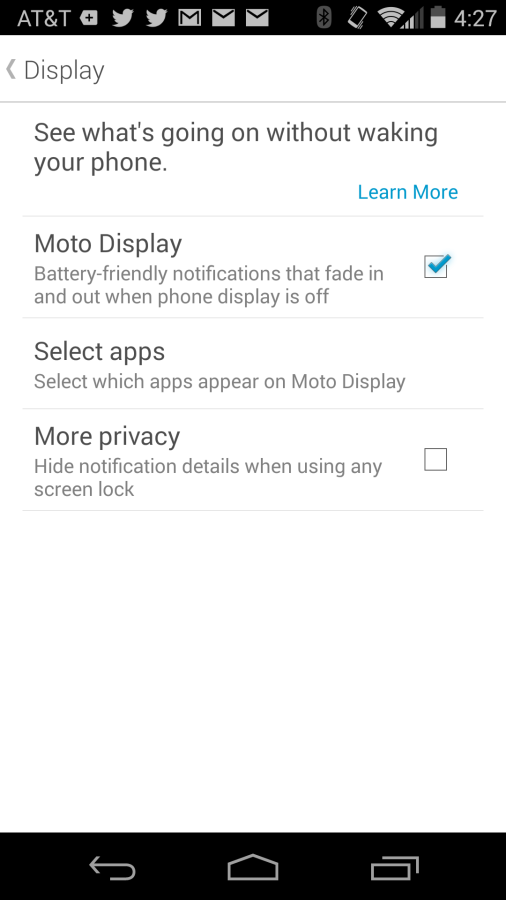 How to setup and use Moto Display on the Moto X 2014 - Talk Android