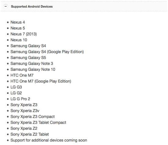 Cast Screen support added to Sony Xperia Z3v, Z3 Tablet Compact, and ...