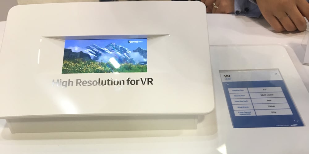 Samsung shows off 4K screens for virtual reality displays - Talk Android