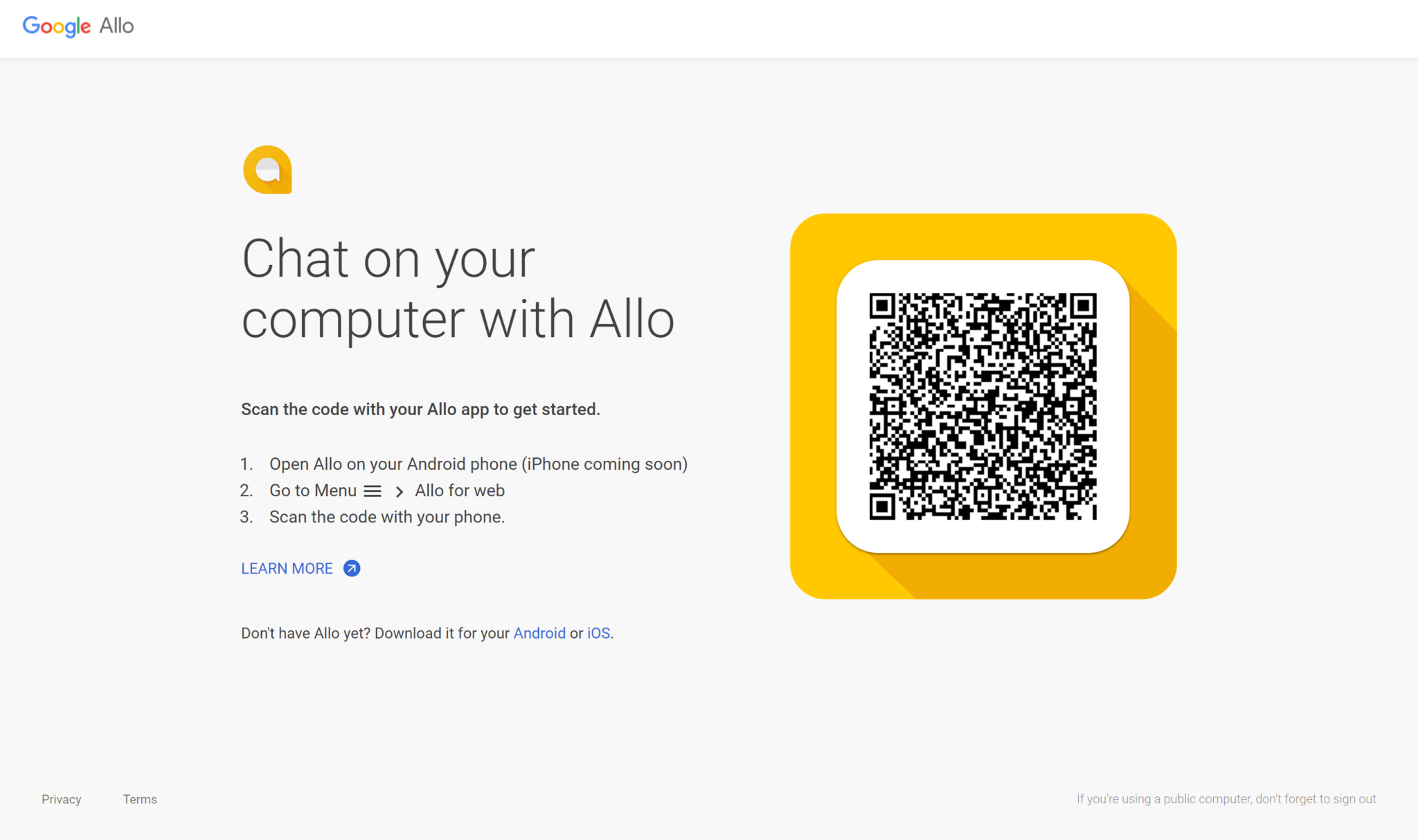 How to set up Google Allo on the web - Talk Android