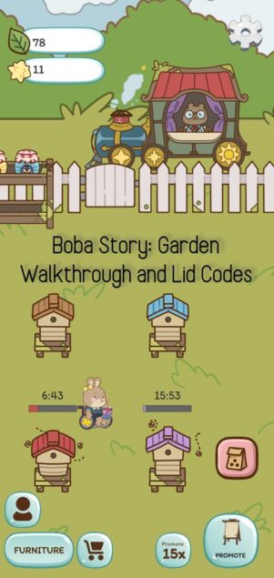 Boba Story: Garden Walkthrough and All Lid Codes - Talk Android