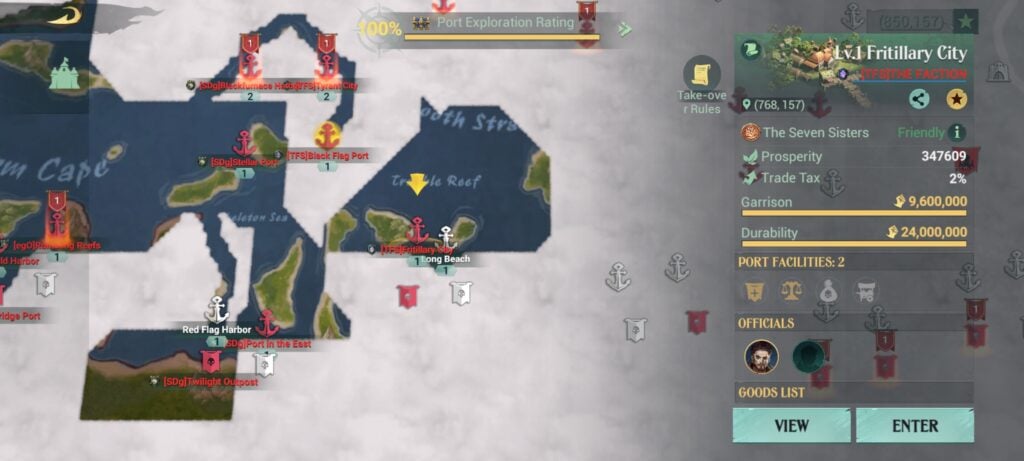 Sea of Conquest - All Ports and Goods - Talk Android