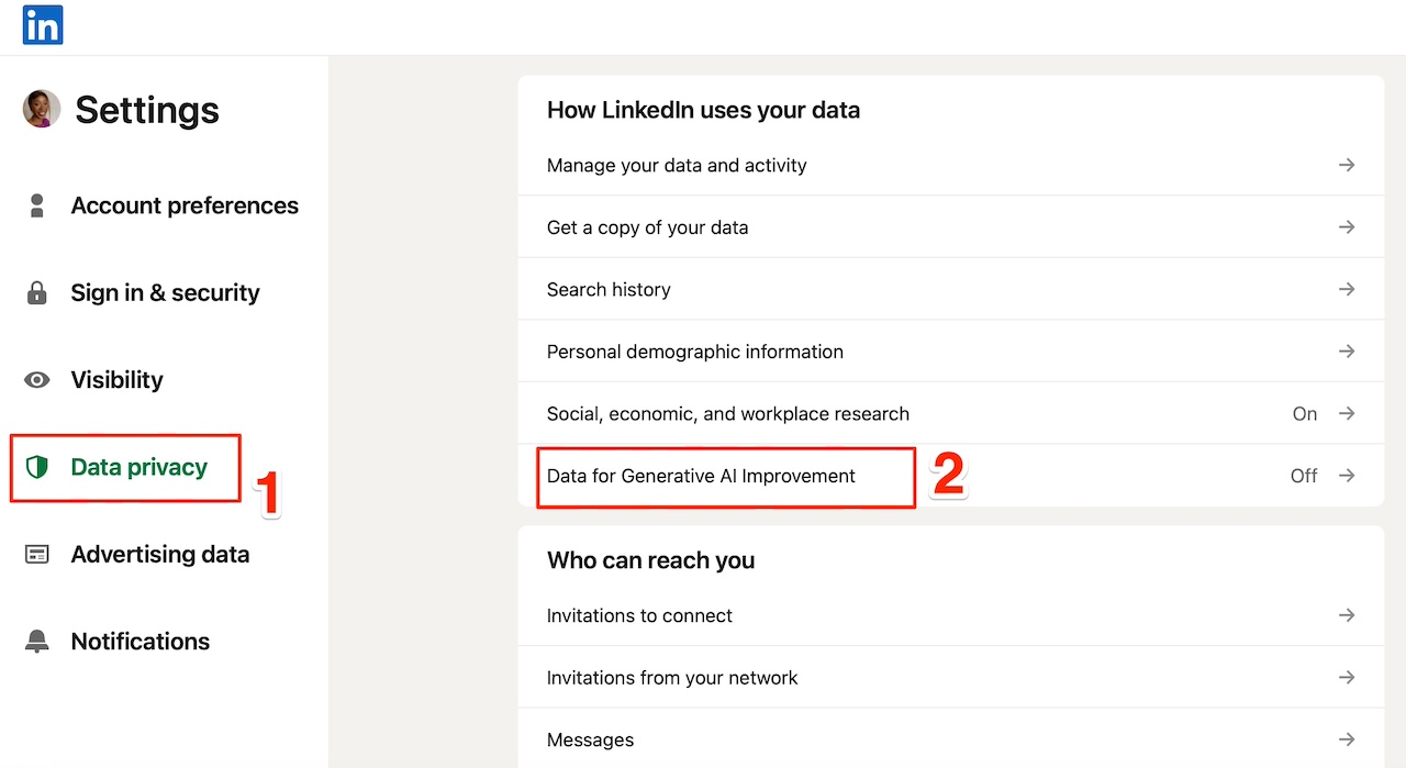 How To Stop LinkedIn Using Your Data To Train Its AI Model - Talk Android