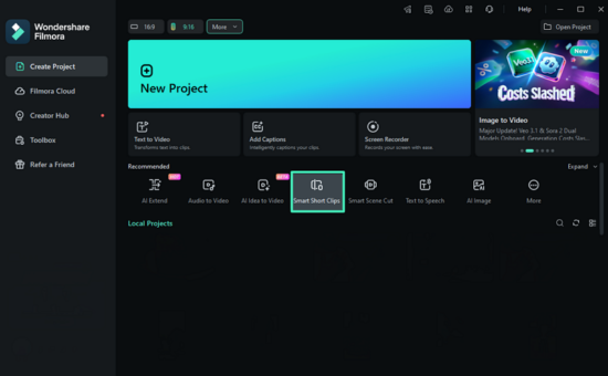 Filmora Guide: Turn Long Videos into Short Clips Manually or with AI ...